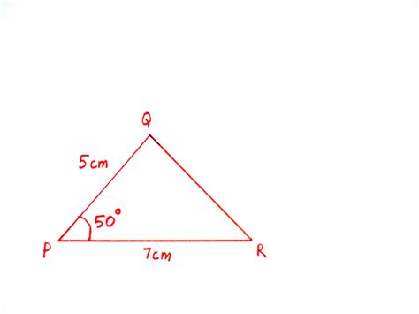 how to construct a triangle when two sides and the included angle are given sas criterion