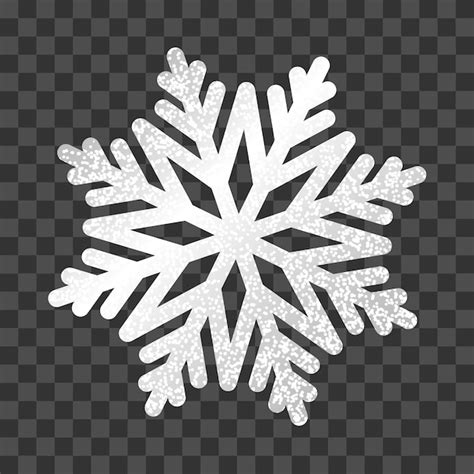 Copo De Nieve Blanco Brillo Vectorial Vector Premium