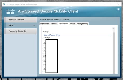 solved how to hide connection window and route details in anyconnect cisco community