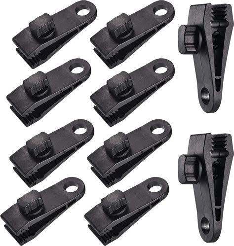 Zocipro 10 Stück Tarp Clips Set Planenclips Planenbefestigung