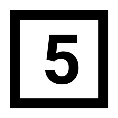 Five Square Vector SVG Icon SVG Repo