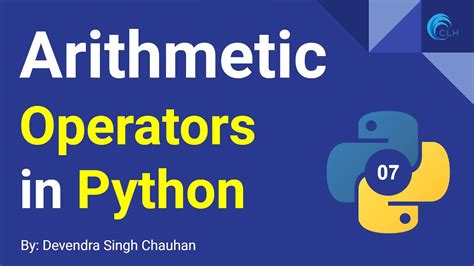 Arithmetic Operators Operators In Python Scripting Language By