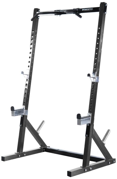 Powertec Fitness Workbench Half Rack Black Chin Up Bar 400 Lbs