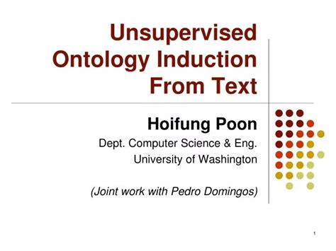 ppt unsupervised ontology induction from text powerpoint presentation id 392122