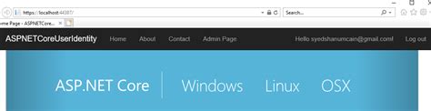 getting started with identity in aspnet core