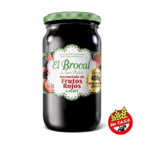 Mermelada De Frutos Rojos Light El Brocal De San Pedro X 400g Darse