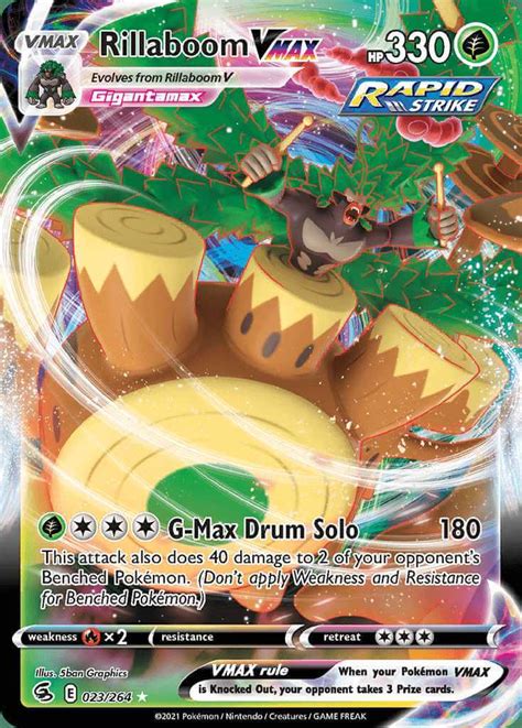 Rillaboom Vmax Swsh Pok Mon Card Database Pokemoncard