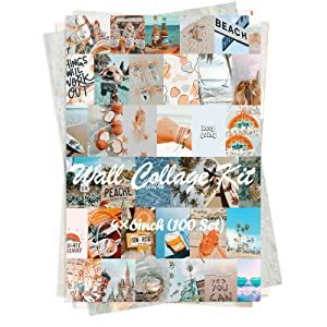 Amazon KOSKIMER 100PCS Beach Wall Collage Kit Aesthetic Pictures