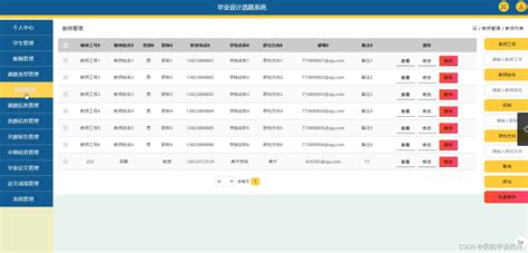 毕设项目：毕业设计选题系统 jsp java springmvc mysql mybatis mvc模式课程设计选题 csdn博客