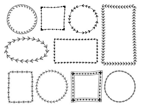 Colecci N De Marcos De Doodle Dibujados A Mano Vector Gratis 9360 The