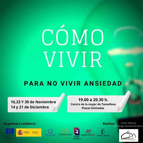C Mo Vivir Para No Vivir Ansiedad El Y De Noviembre Y Y