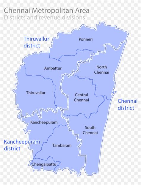A Graphic Showing The Divisions Of The Chennai Metropolitan Chennai