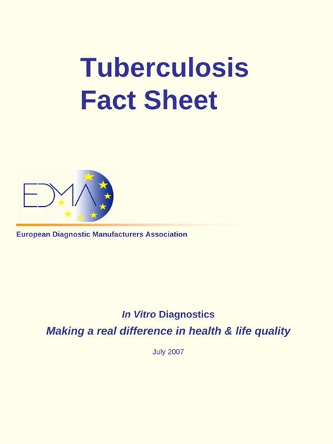 PDF Tuberculosis Fact Sheet VDGH DOKUMEN TIPS