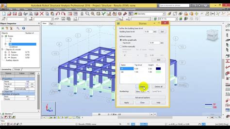 robot structural analysis tutorial part 1 youtube