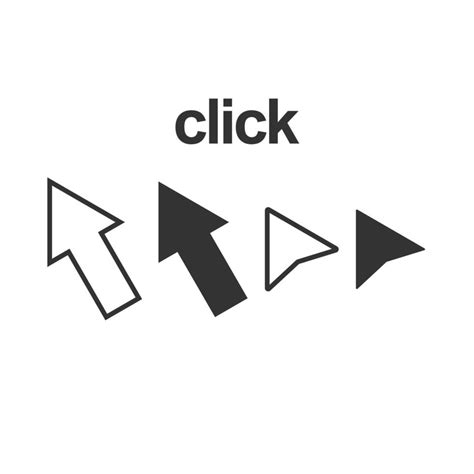 Click Icon Vector 12407831 Vector Art At Vecteezy