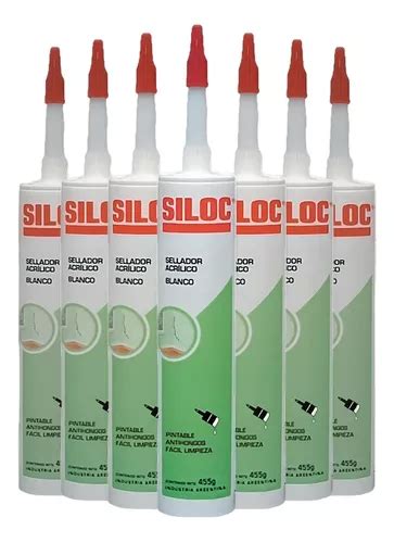 Sellador Acrilico Blanco Siloc Pintable Antihongos Caja Un