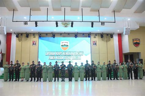 Pangdam I BB Pimpin Acara Laporan Korps Kenaikan Pangkat Periode 1