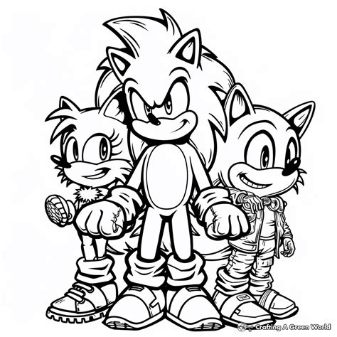 Sonic The Hedgehog Movie Coloring Pages Free Printable