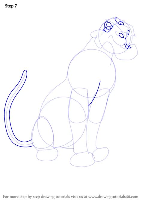 Learn How To Draw Shere Khan From The Jungle Book The Jungle Book