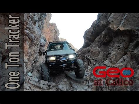 One Ton Geo Tracker Suzuki Sidekick Offroad At Calico Youtube