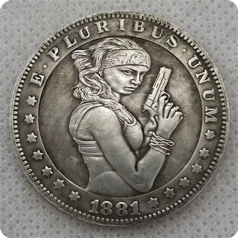 Hobo Nickel Coin Sexy Belle 1881 CC Morgan Dollar Souvenir Etsy