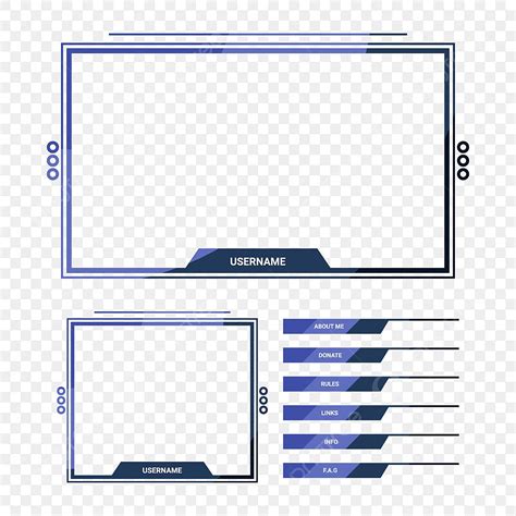 Twitch Stream Panels Vector PNG Images Twitch Stream Panels Pack