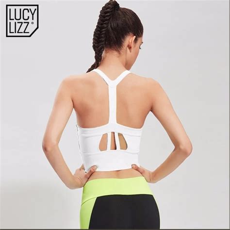 Lucylizz Backless Sports Bra Top Women Fitness Clothes Hollow Out Sexy