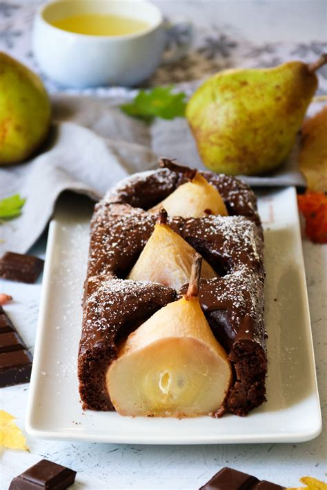 Cake aux poires et au chocolat sans sucre ajouté ni MG healthy