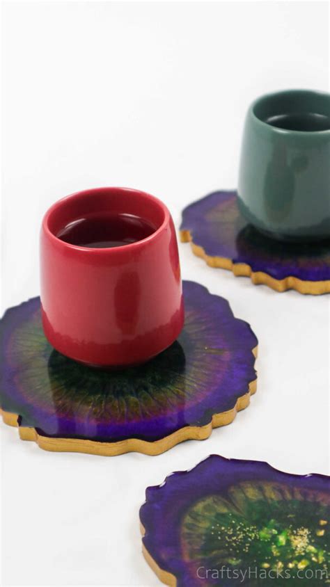 How To Make Resin Coasters Step By Step Craftsy Hacks
