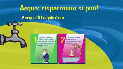 Acqua risparmiare si può YouTube