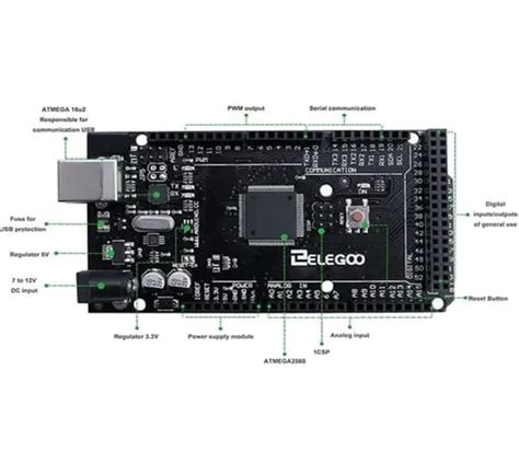 Elegoo Mega R Board Atmega Usb Cable Compatible With Arduino