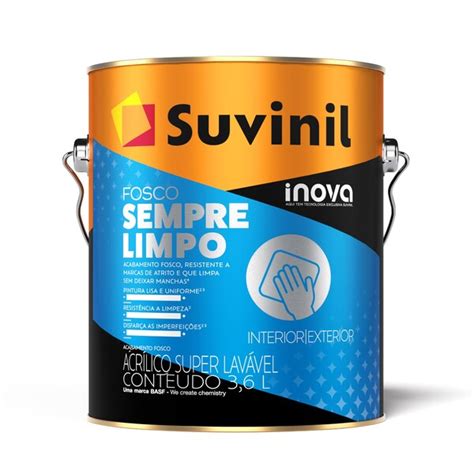 Tinta Acrílica Fosca Inova Sempre Limpo Premium Interno e Externo
