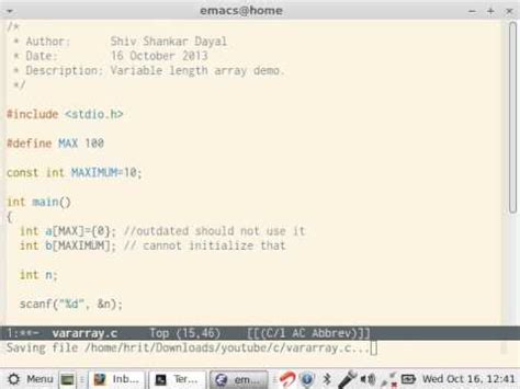 C Programming Part 28 Arrays Part 9 VAriable Length Arrays YouTube