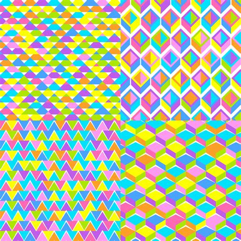 Bright Geometric Patterns
