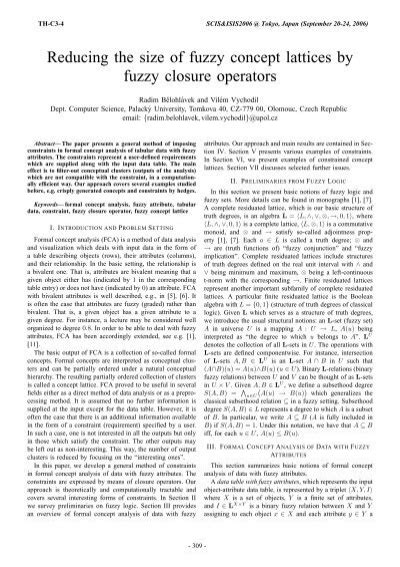 reducing the size of fuzzy concept lattices by fuzzy vilem vychodil