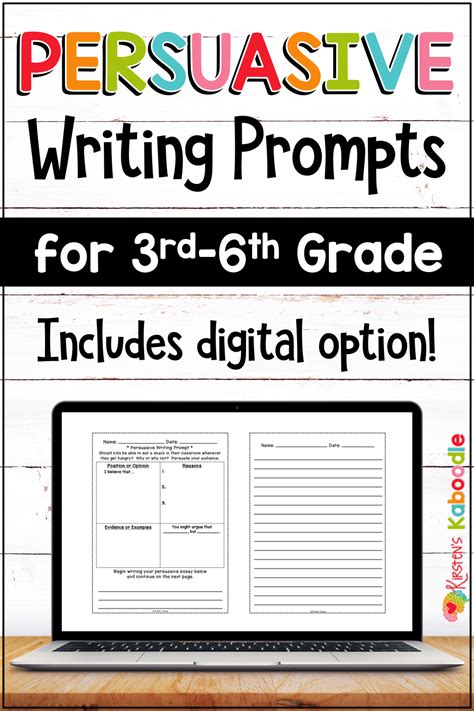These No Prep Printable Persuasive Writing Prompts Were Created For 3rd