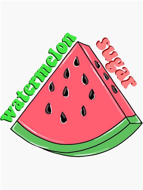 Watermelon Sugar Sticker By Ellencarney13 Redbubble