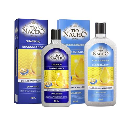 Kit Shampoo E Condicionador Tio Nacho Engrossador 415 ML Shopee Brasil