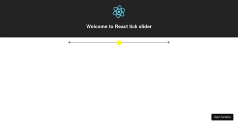 React Tick Slider Example Codesandbox