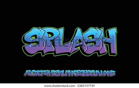 Graffiti Letters Alphabet Vector Illustration Stock Vector Royalty