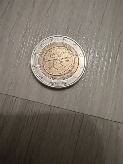 2 EURO MÜNZE Strichmännchen Fehlprägung Belgie Belgique Belgien Emu