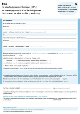 Remplissable En Ligne Lafranceagricole En Accompagnement D Un Bail De