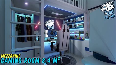Diy Loft Bed Design Kamar Gaming Mezzanine Tema Evos Esports M