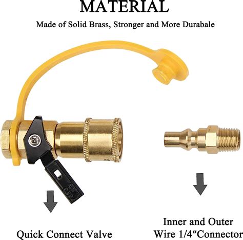 Buy GCBSAEQ 1 4 RV Propane Quick Connect Adapter For Propane Hose Gas