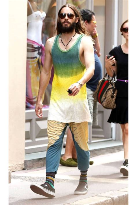 Jared Leto Goes For Tie Dye In St Tropez Jared Leto Funny Dresses