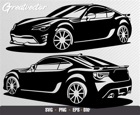 GT86 Black Limited L EPS SVG PNG Dxf L Vector Art Etsy