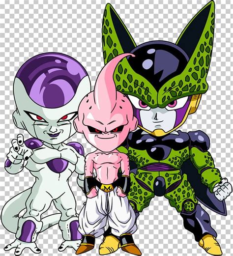 Cell Frieza Majin Buu Gohan Goku PNG Clipart Art Cartoon Cell