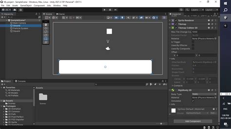 tilemap collider 2d not colliding with objects r unity2d