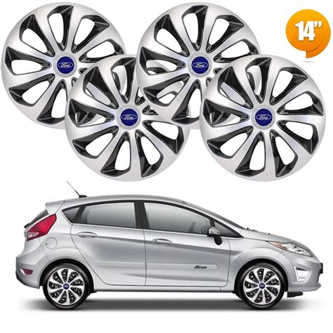 Jogo 4 Calotas Velox Aro 14 Preta Vw Gol G1 G2 G3 G4 G5 G6 G7 Up