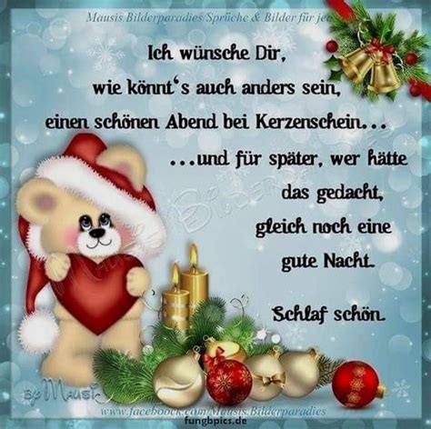 Montag Bilder Weihnachtlich Gute Nacht Sch Ne Spr Che Zu Weihnachten